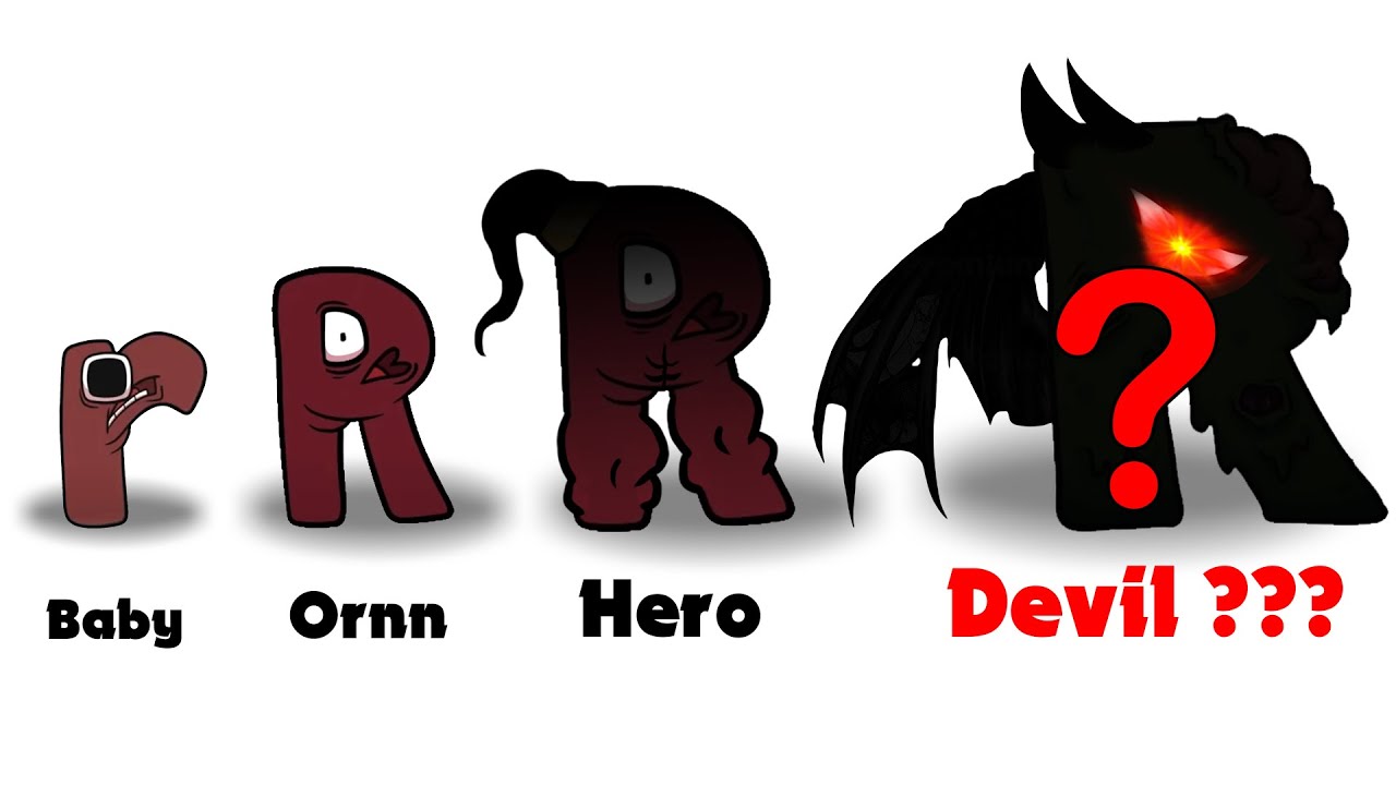 Alphabet Lore Comparison - ALL Phases of Alphabet Lore Characters From ...