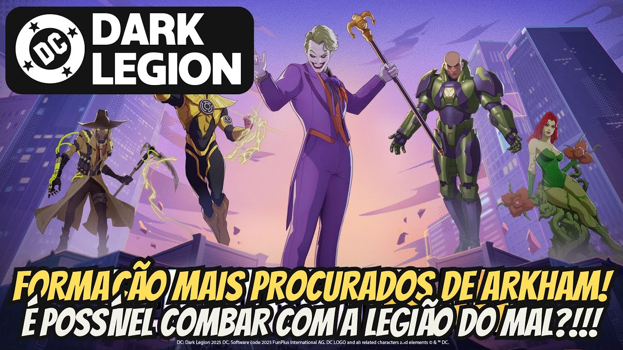 ⭐TUTORIAL COMPLETO SOBRE A FORMAÇÃO MAIS PROCURADOS DE ARKHAM EM DC ...