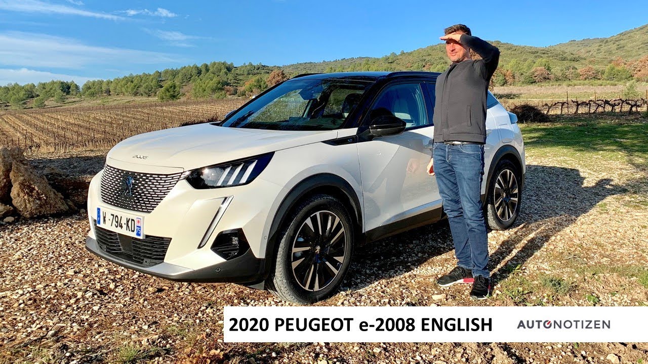 2020 Peugeot e-2008: Electric City-SUV / English Review - YouTube
