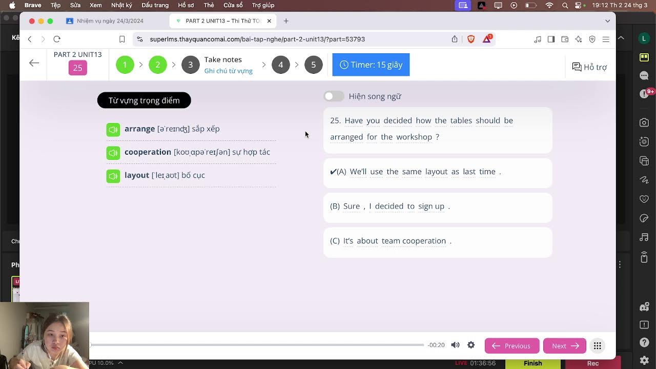 STT01 : NV2 (24/3) - YouTube