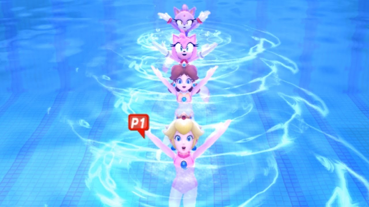 Mario and Sonic at the London 2012 Olympic Games - Synchronized ...