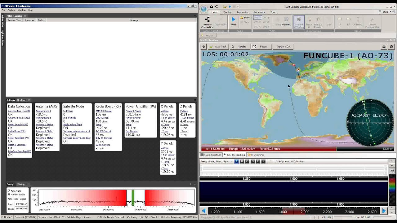 My First FunCube Satellite Data Capture!! :) EI-1671 - YouTube