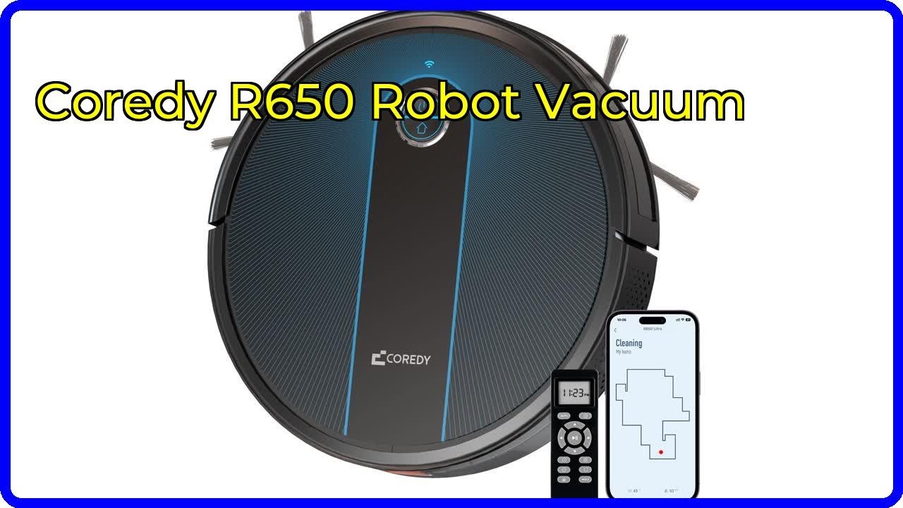 Review: Coredy R650 Robot Vacuum. ESSENTIAL details. - YouTube