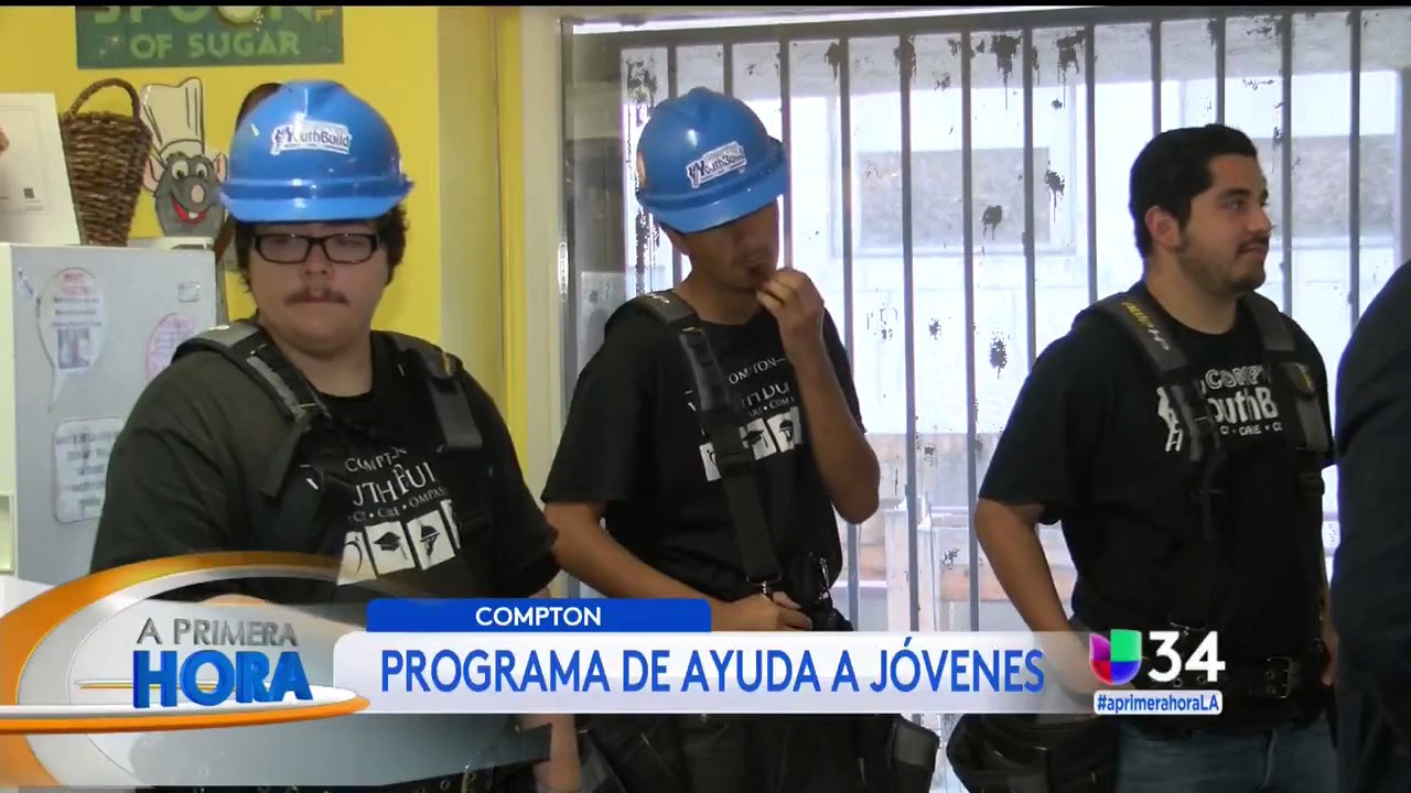 Solar Gard Teaches Work Skills at Compton YouthBuild on Univision - YouTube
