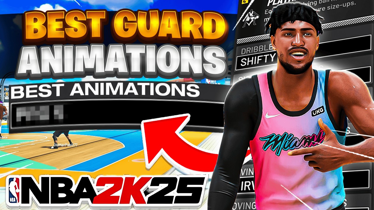 BEST NBA 2K25 GUARD (6'4 & Under) ANIMATIONS (BEST JUMPSHOTS, LAYUP ...