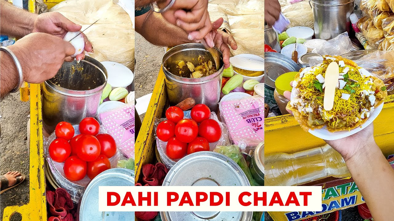 Kolkata Famous Dahi Papdi Chaat Rs 60/- Only | Indian Street Food | (4K ...