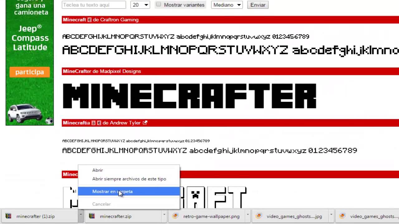 Descargar e Instalar la tipografía (Fuente) de Minecraft - YouTube