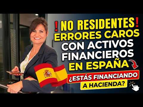 NO RESIDENTES y ACTIVOS FINANCIEROS en España: ERRORES caros y mapa fiscal #fiscalidadinternacional
