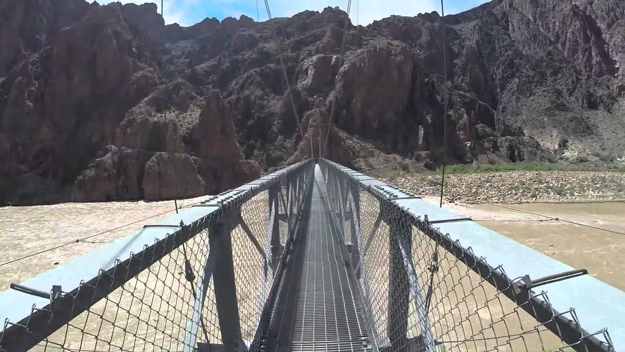 Crossing the Colorado River @ Phantom Ranch, AZ in the Bottom of The ...
