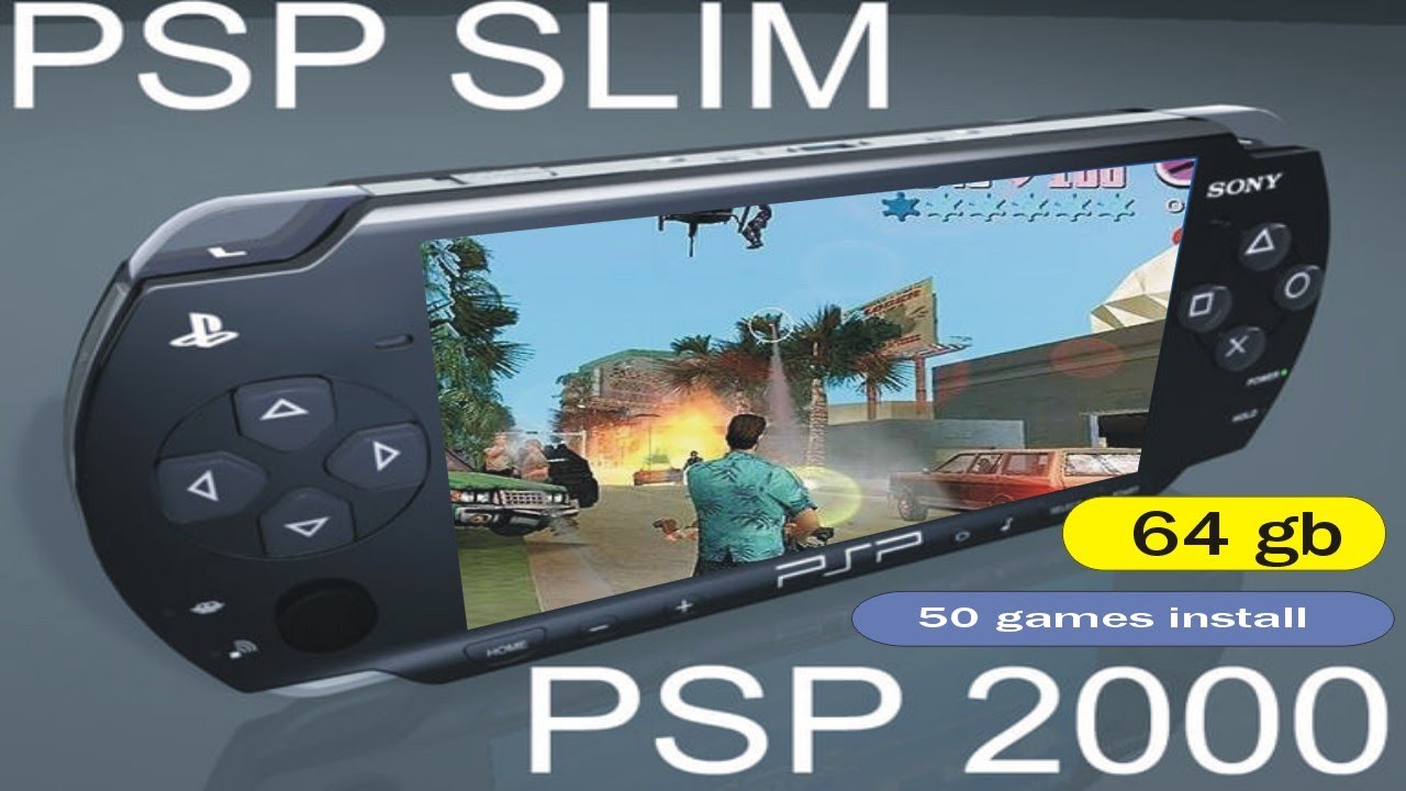 sony psp 2000 unboxing and review 64 gb memory card - YouTube