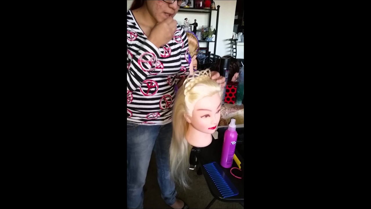 Princess crown braid tutorial (tiara) - YouTube