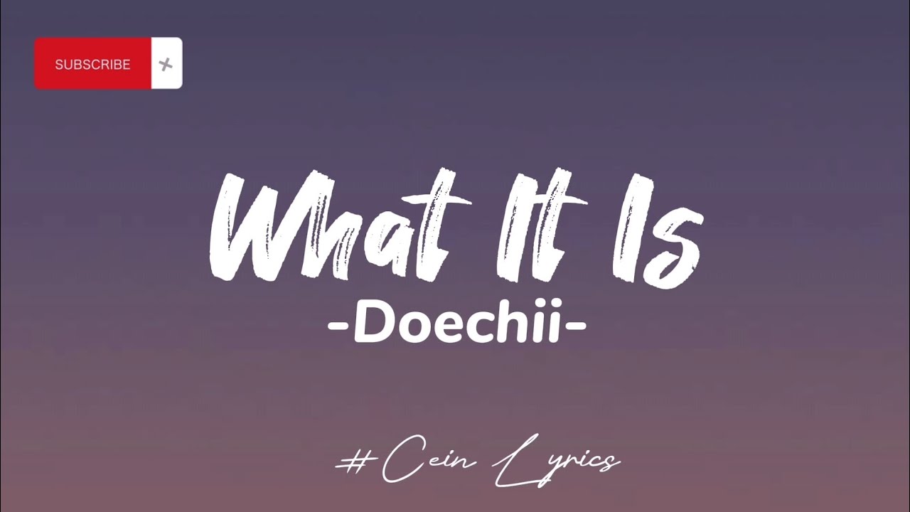 Doechii - What It Is (Lyrics) - YouTube