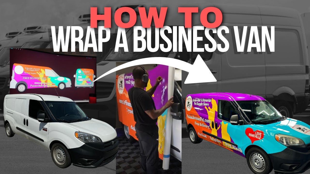 How to Wrap a Commercial Vehicle Design Graphics; Full process 1 - YouTube