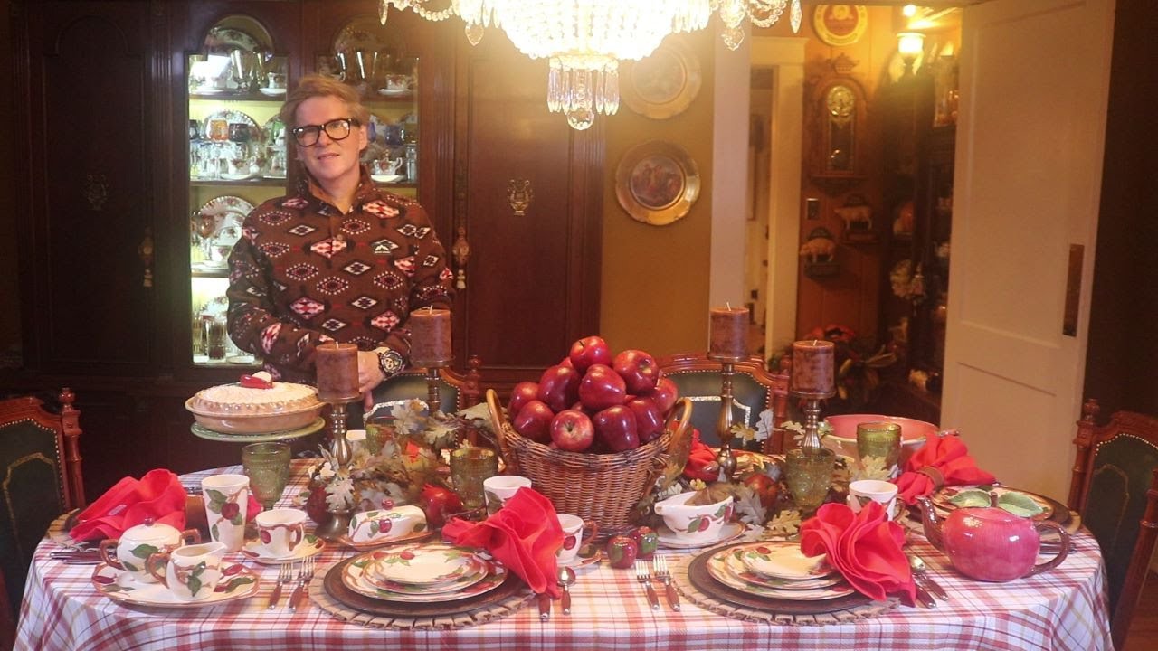 Harvest Apple Tablescape - Fall Autumn Apple Table Setting - YouTube