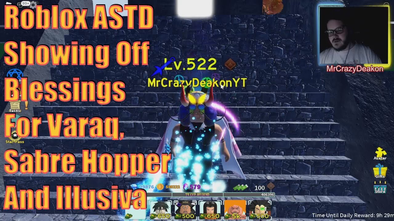 Roblox ASTD Showing Off Blessings For Varaq, Sabre Hopper And Illusiva ...