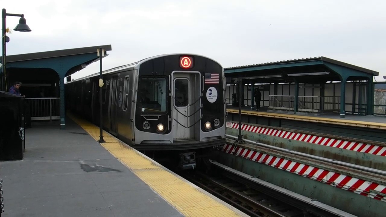 1080p⁶⁰ IND Fulton Street Line: Lefferts Boulevard-bound R179 A Train ...