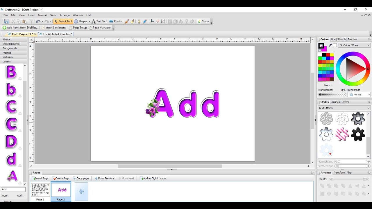 CraftArtist Letters Tip 1 - YouTube