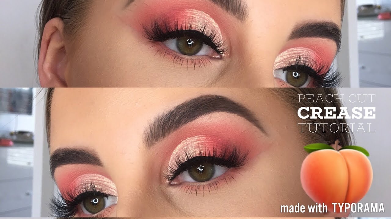 Peach Cut Crease | ELLA CROMEY - YouTube