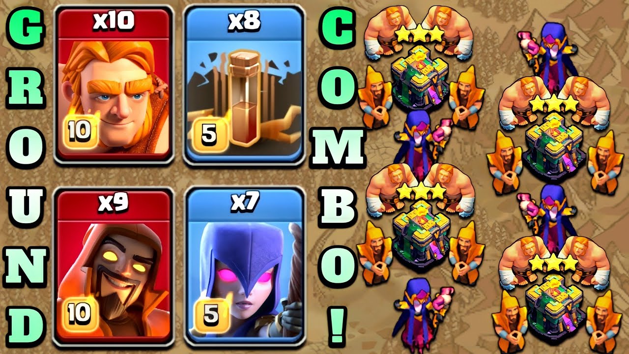 Most Easiest Th14 Attack Strategy Super Giant Super Wizard Witch