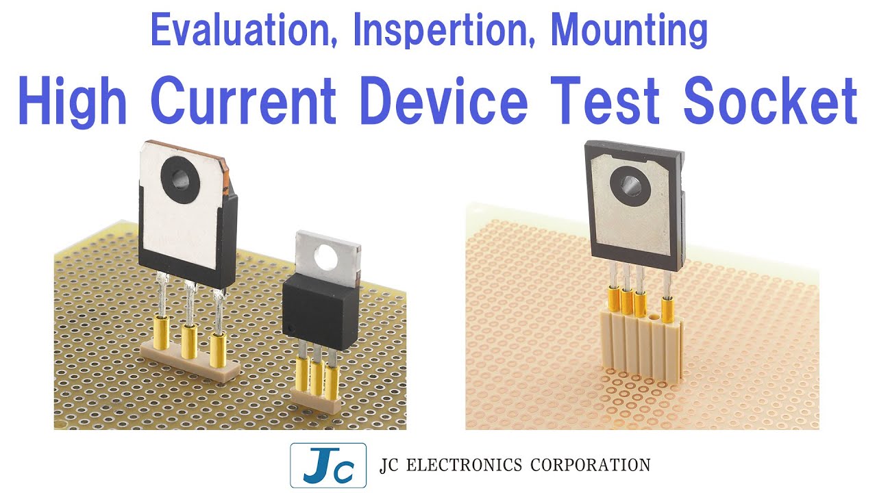 [JC ELECTRONICS CORPORATION] High Current Device Test Socket - YouTube