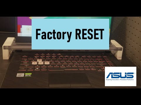 Asus Laptop Desktop Factory Reset Windows 10 11 (ProArt Zenbook Pro ...