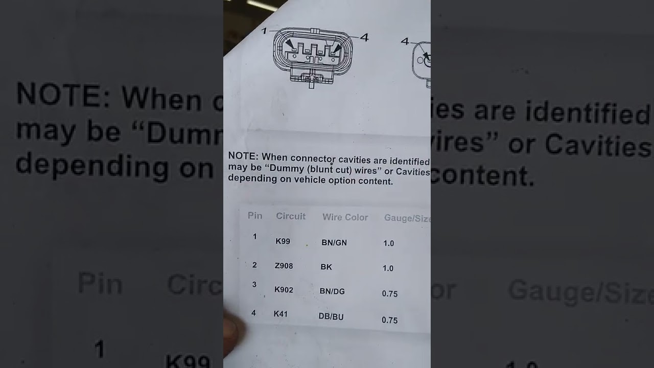 2020 dodge ram1500 5.7 4x4 O2 sensor pinout plug diagram harness repair ...