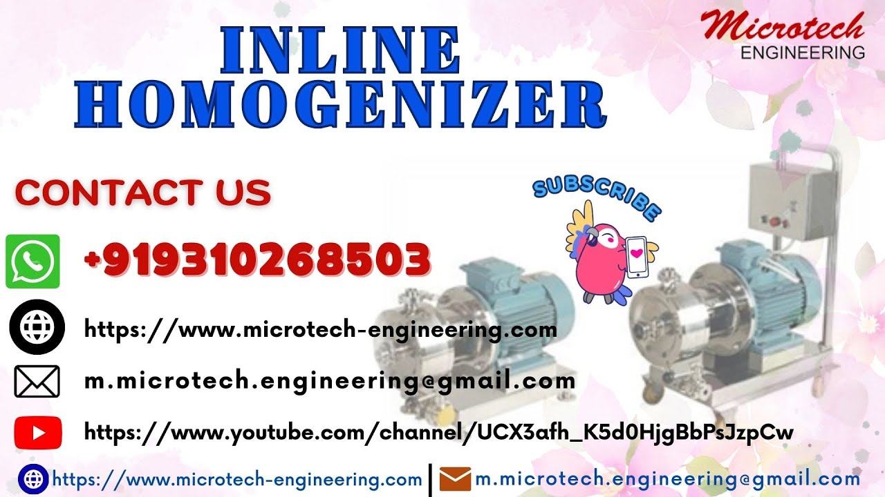 Inline homogenizer, Grease dispersion, Cosmetics homogenizer - YouTube