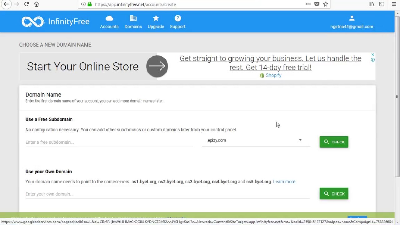 make domain free with infinity free plugin with worldpress - YouTube