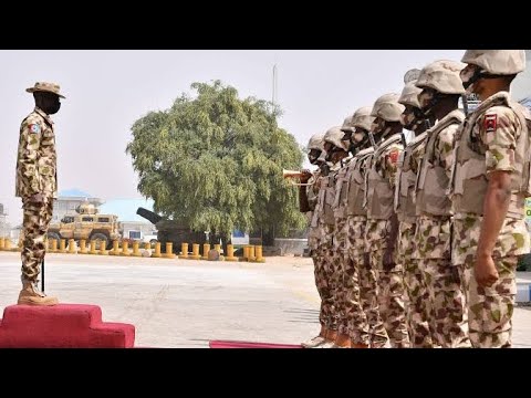 Gen. Irabor boosts troops’ morale in Maiduguri - YouTube