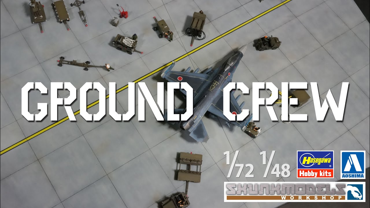 ground crew build 1/48, 1/72 - YouTube