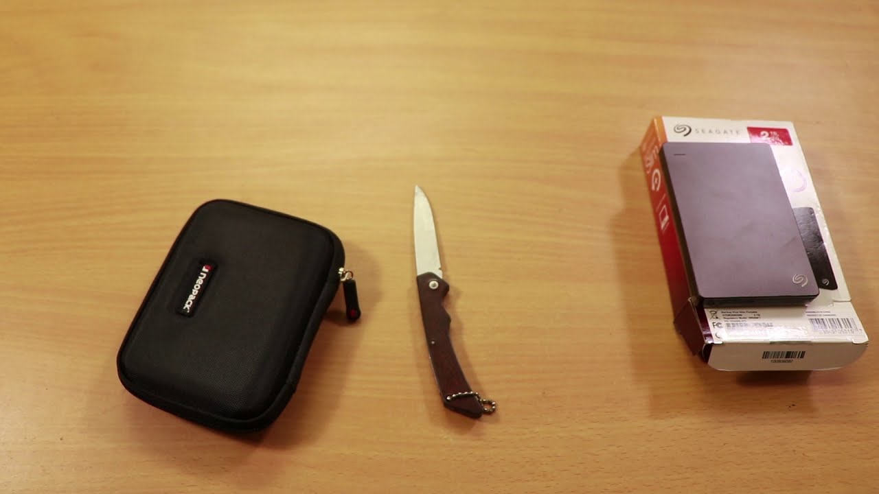 Seagate Backup Plus Slim 2TB & Neopack HDD Case Unboxing - YouTube