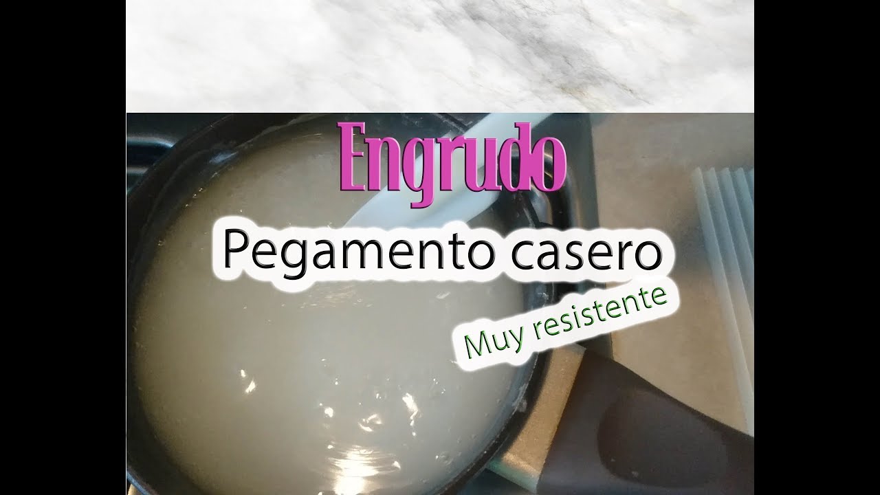 Pegamento casero BARATO// Engrudo resistente - YouTube