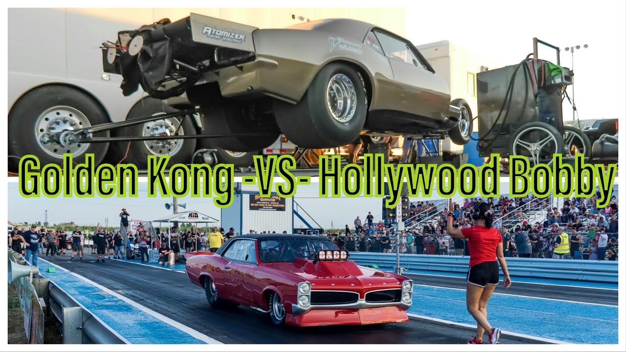 Golden Kong -Vs- Hollywood Bobby at the Tulsa Raceway Park legendary ...