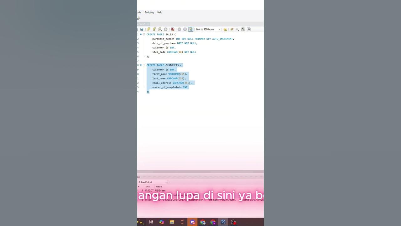 Cara Membuat Table di MySQL Workbench: Panduan Lengkap! 💻📋 #DatabaseLearning - YouTube