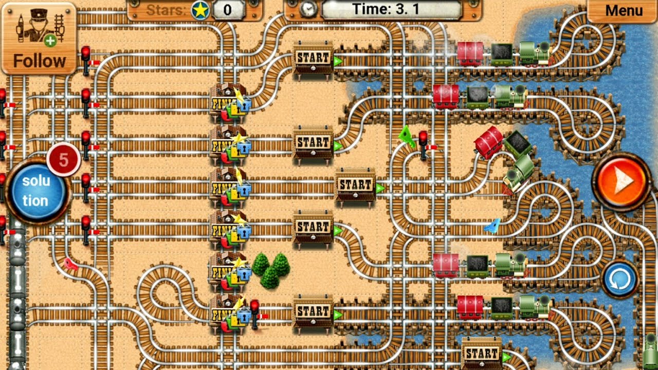 Rail Maze 2 Interesting Gameplay - Train Puzzle Game - Android Gameplay ...