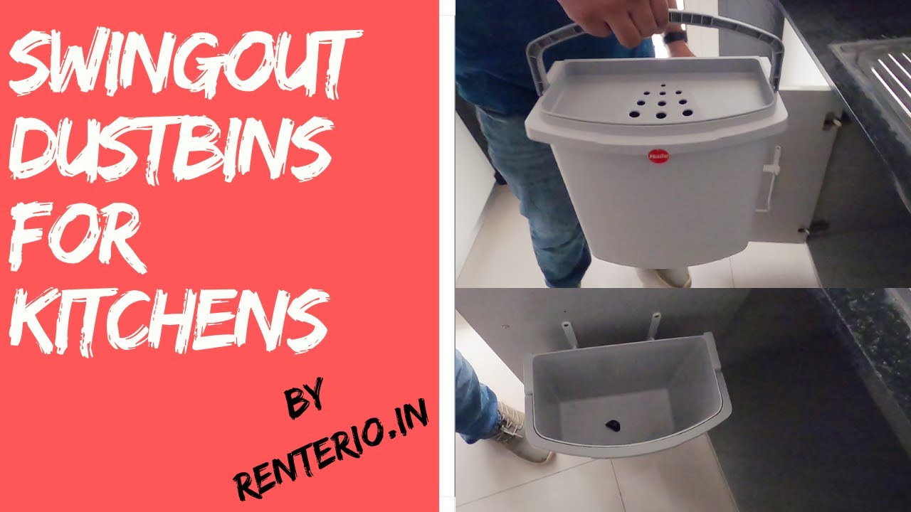 Swing-Out Dustbin for Modular Kitchens By Renterio.in - YouTube
