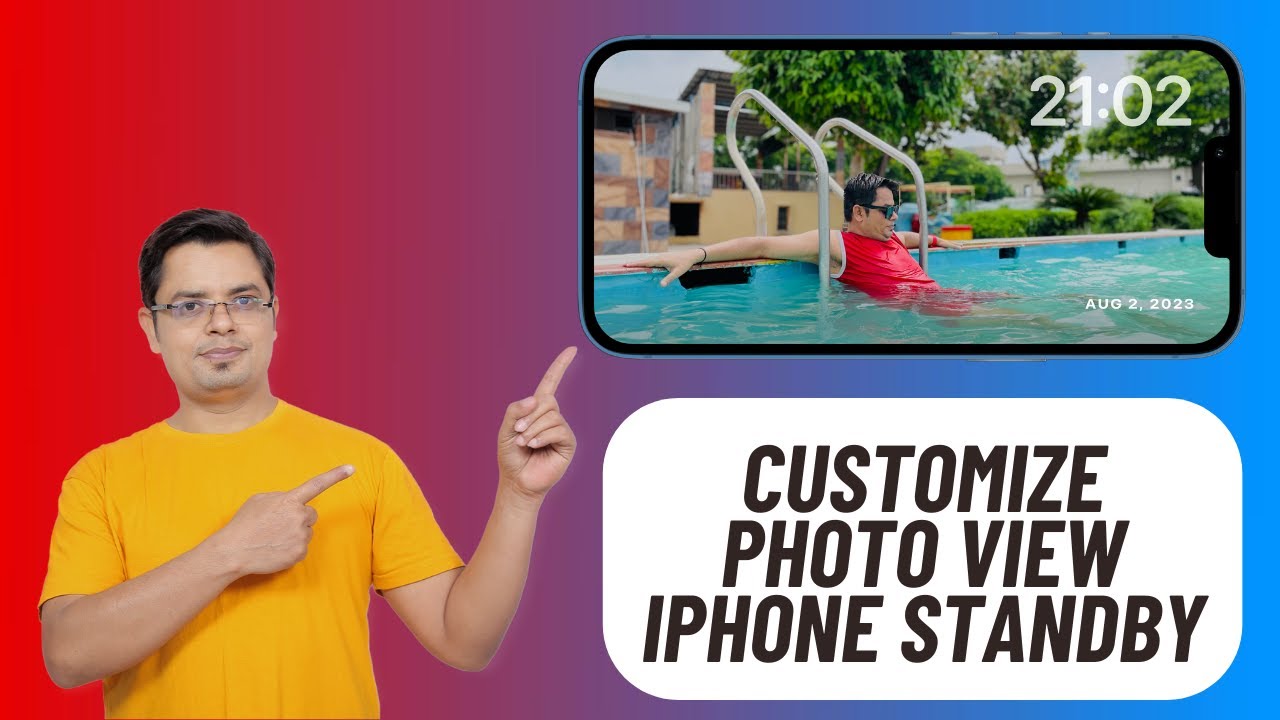 How to Customize Photo View in iPhone StandBy Mode in iOS 17 - YouTube