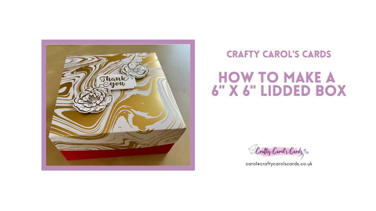 How to make a 6" x 6" lidded box - YouTube