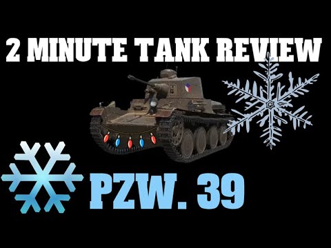 Pzw. 39: 2 Minute Tank Review - World of Tanks - YouTube