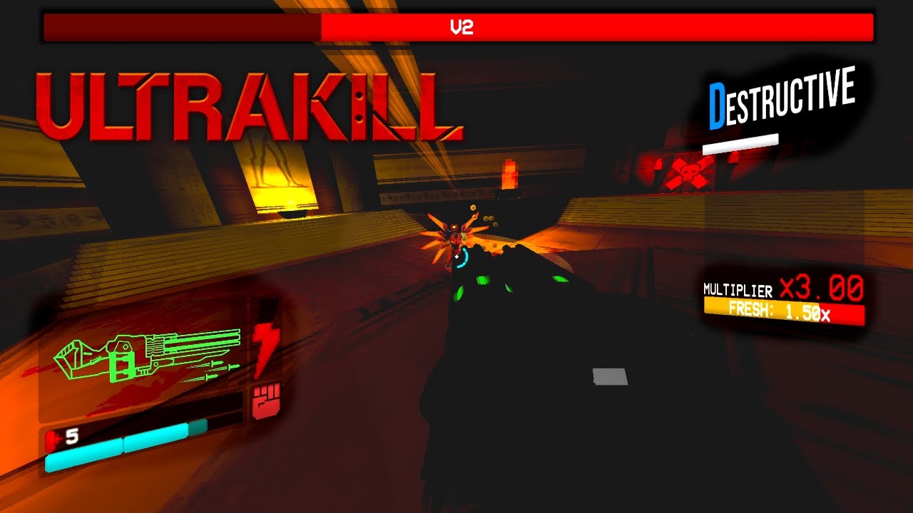 ULTRAKILL - Final battle with V2 (1440p, 60 FPS) - YouTube