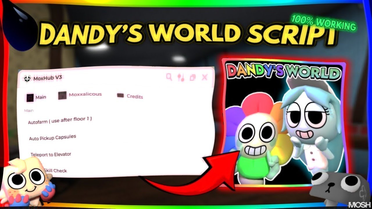 *NEW* Dandy's World Script (PASTEBIN 2025) (AUTO SKILLCHECK, MONSTER ...