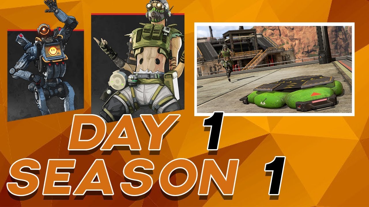 Pathfinder's Buffed Grapple And OCTANE - DAY 1 SEASON 1 - Apex Legends ...
