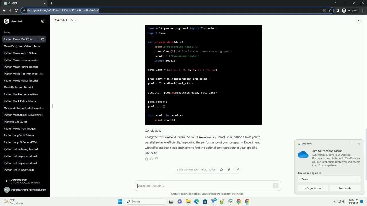 python multiprocessing pool threadpool - YouTube
