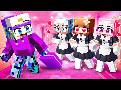 ONE BOY at an ALL GIRL Hotel!