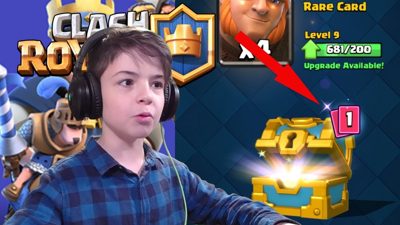 LEGENDARY IN GOLDEN CHEST - Clash Royale - YouTube