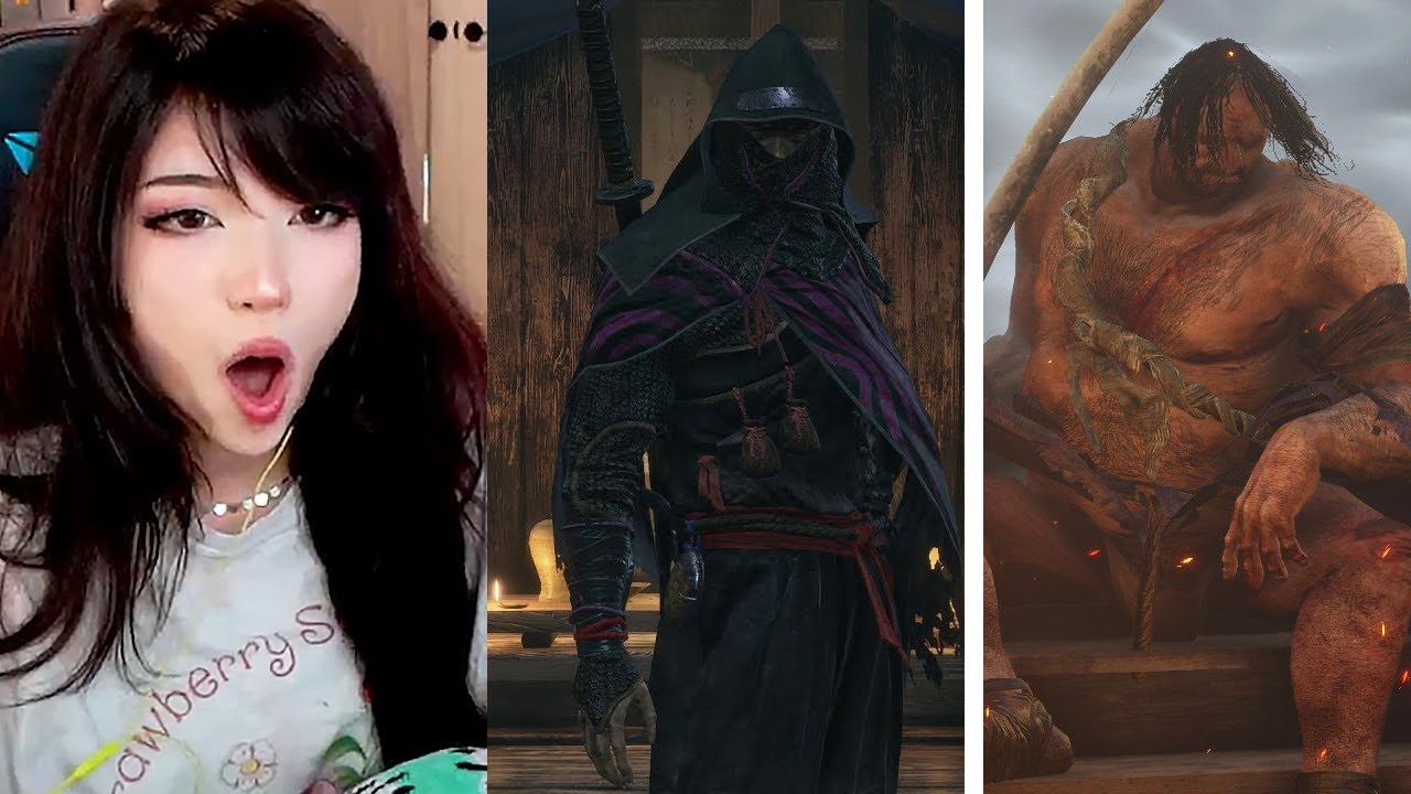 Emiru Plays Sekiro 👺PART 16: Lone Shadow Vilehand + Juzou the Drunkard ...