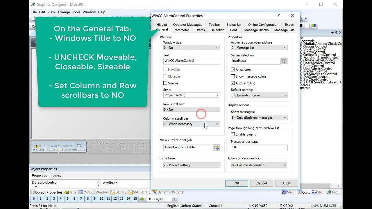 WinCC v7.4 Step By Step #7: Create Main Screen Graphics 🖥️🖼️ Learn SCADA Programming #WinCCGURU ...