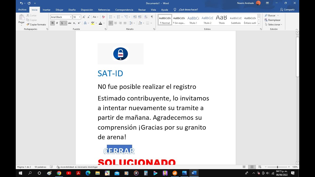 SAT ID SOLUCION - YouTube