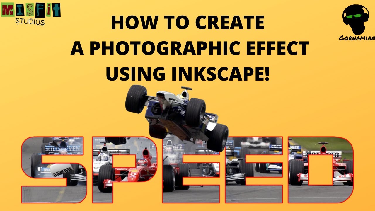 How to make a Photographic Text Effect in Inkscape! - YouTube