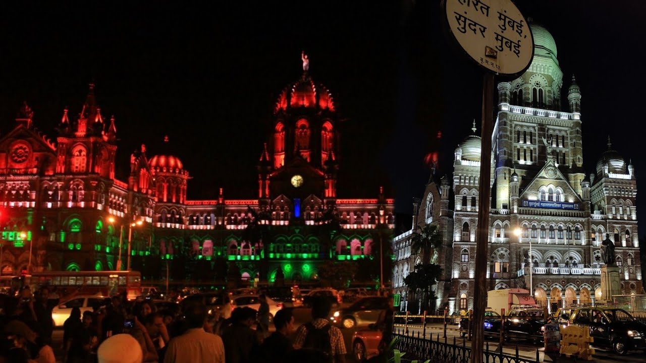 Beautiful View of CST at Night | Mumbai Tour - YouTube